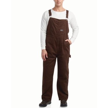 Men's 100% Cotton Rigid Denim Bib Overall - Walmart.com
