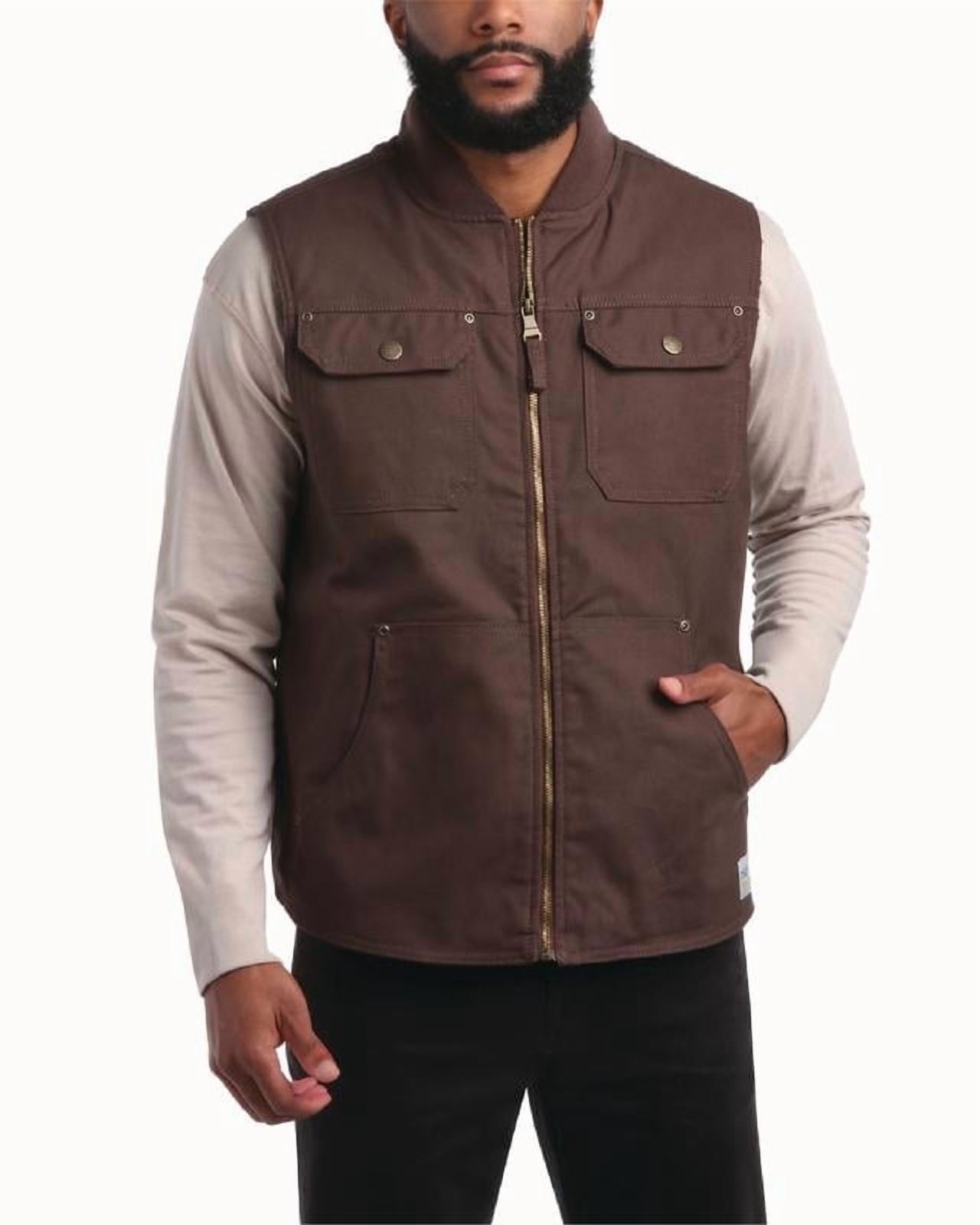 Bass Creek Outfitters Men's Workwear Vest - Heavyweight Sherpa Lined ...