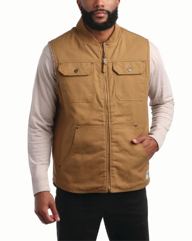 Bass Creek Outfitters Men's Workwear Vest - Heavyweight Sherpa Lined ...