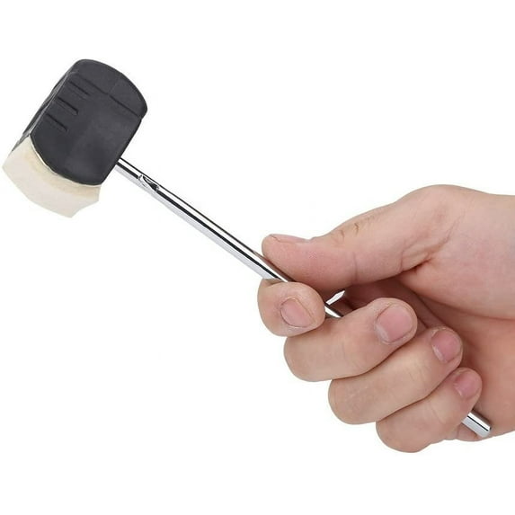 Bass Drum Pedal Beater Durable Wool Felt Handle Percussion Instrument Accessory for Drummers and ...