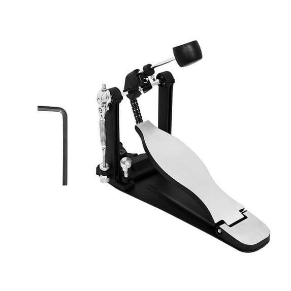 Bass Drum Pedal with Double Chain Drive Stable Control Nonslip Pad ...