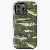 Bass Fish Angler Hobby Nature iPhone Case 17 16 15 14 13 12 11 Pro Max ...