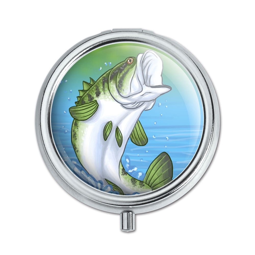 Bass Fish Jumping Water Fishing Pill Box - Walmart.com