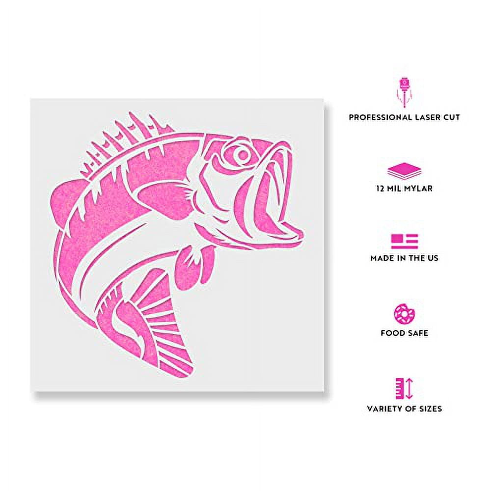 Largemouth Bass Stencil