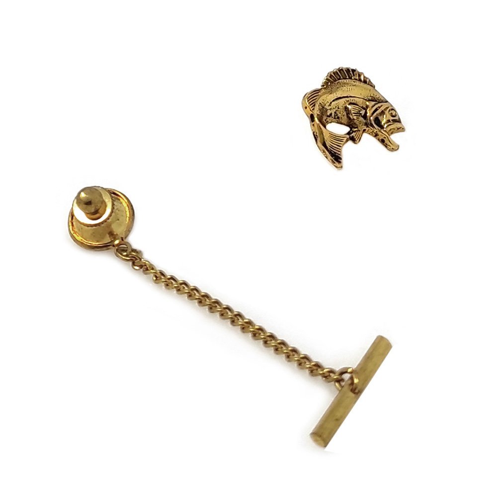 Bass Fish Tie Tack - Gold - Walmart.com