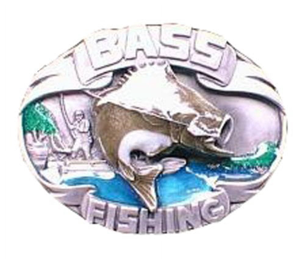 Bass Fishing Colored Novelty Belt Buckle - Walmart.com