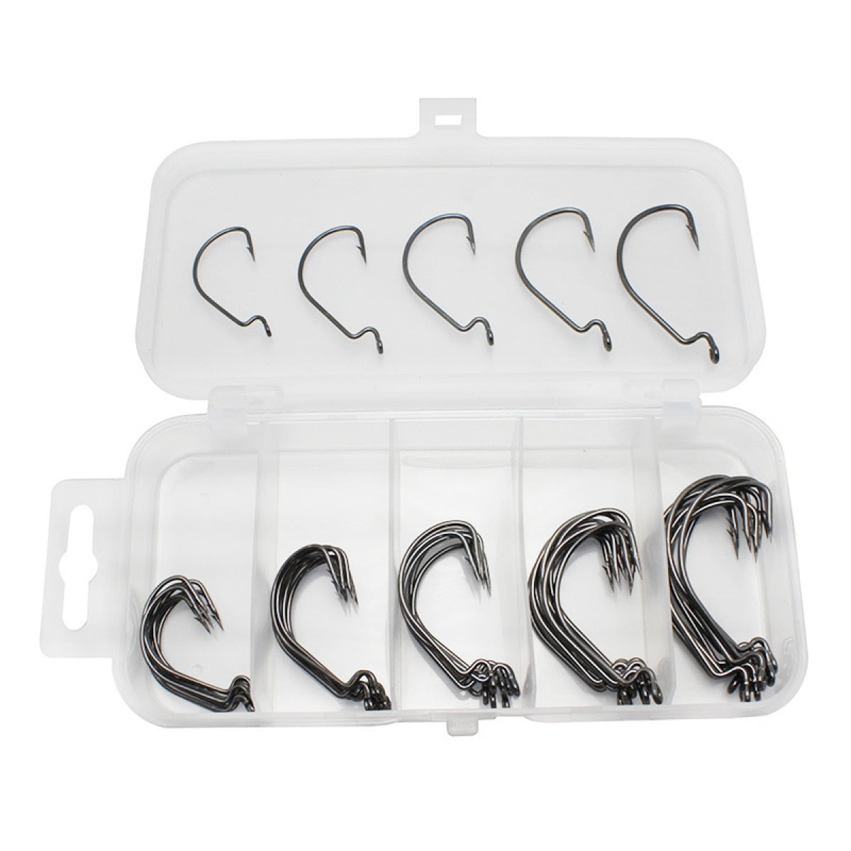 Bass Fishing Hooks, Reliable And Durable High Carbon Steel Offset Worm ...