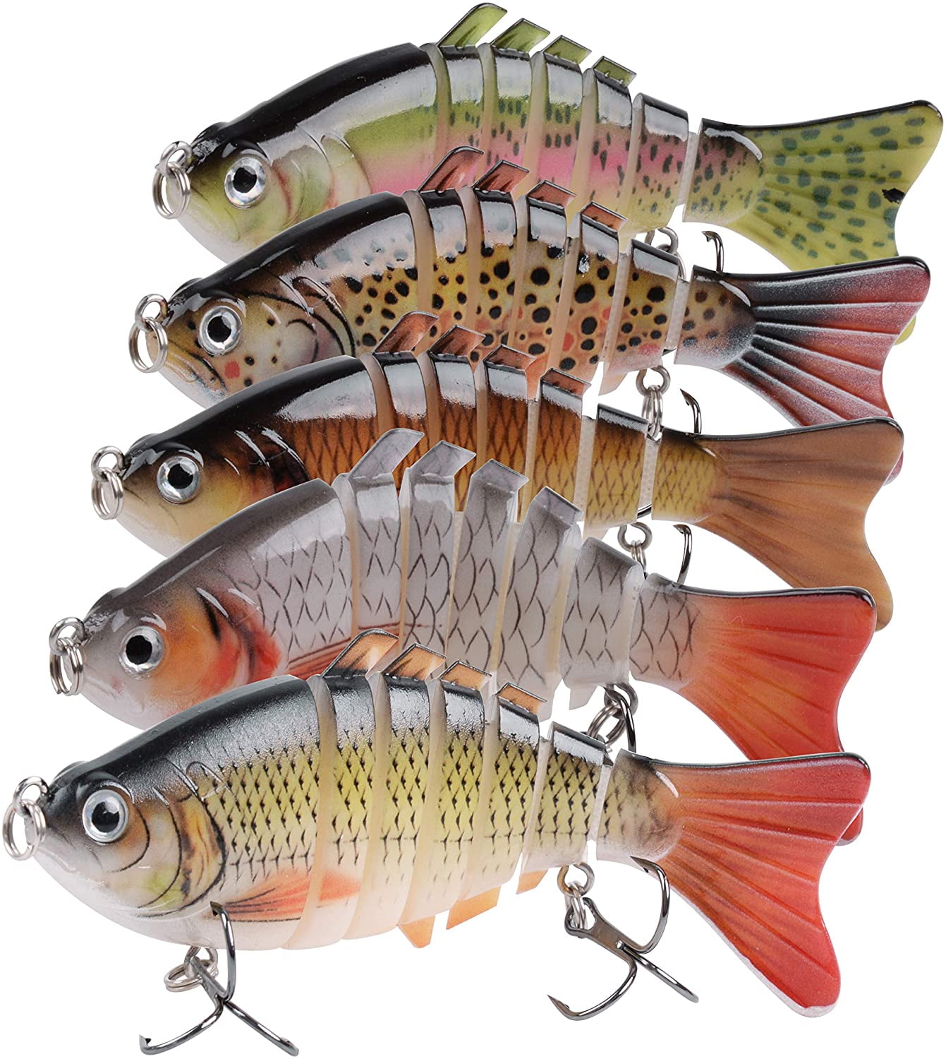 Bass Fishing Lure Jointed Swimbaits Slow Sinking Hard Lure - 7 ...
