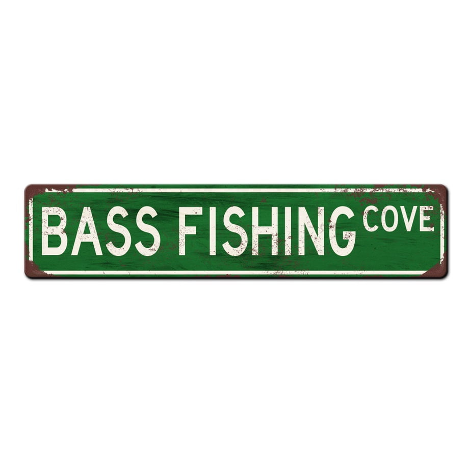 Bass Fishing Sign Lake Cabin Sign Bass fisherman gift Gift for Angler ...