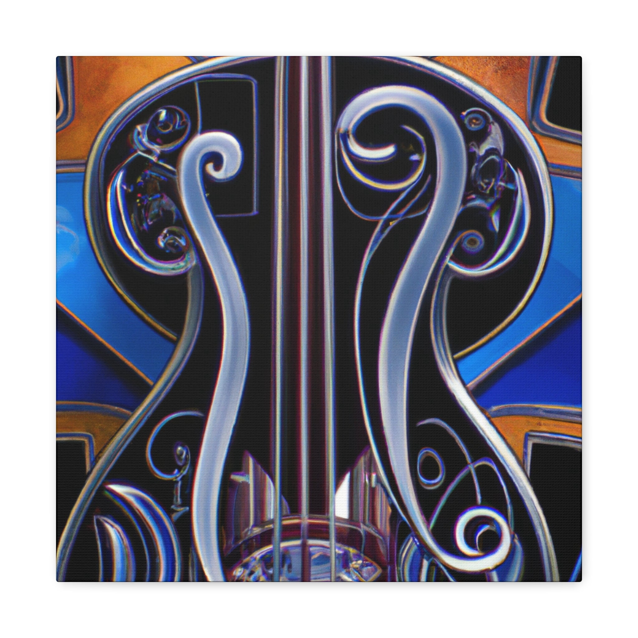 "Bass Guitar Art Deco" - Canvas - Walmart.com