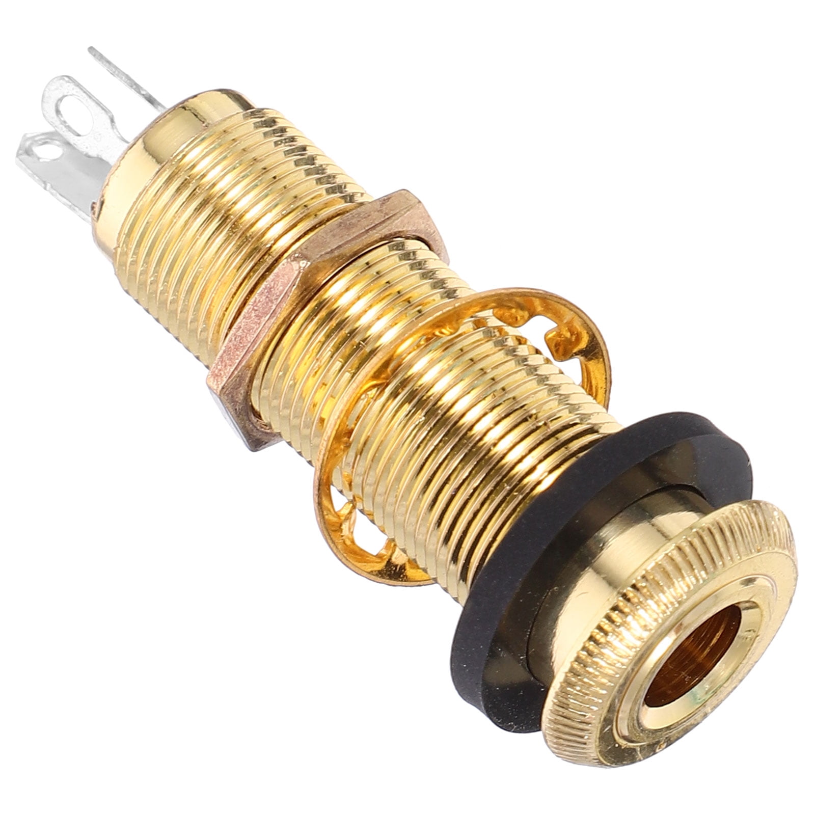 Bass Guitar Output Socket Input Jack Embedded Gold Plating - Walmart.com