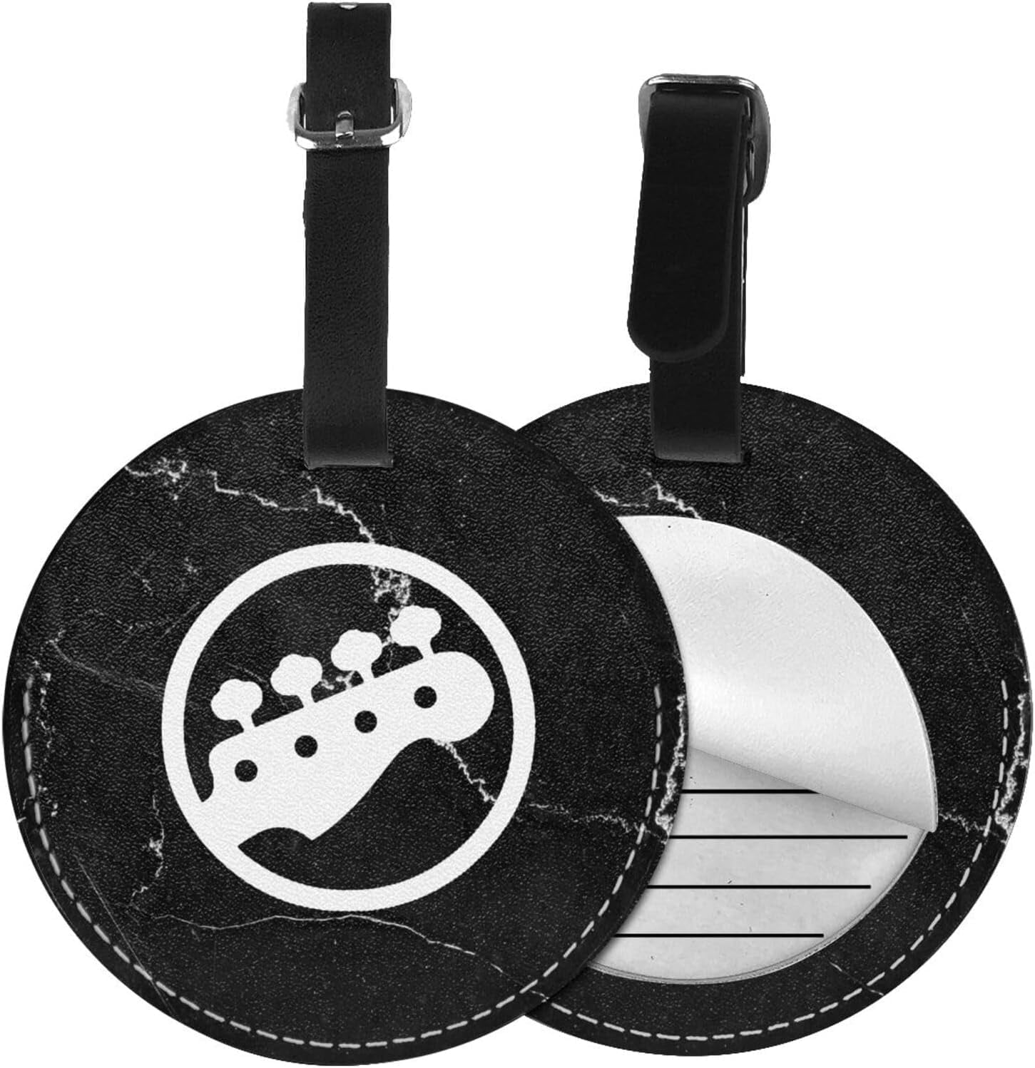 Bass Guitar Player Luggage Tag with Name Id Luggage Tag, for Suitcase ...