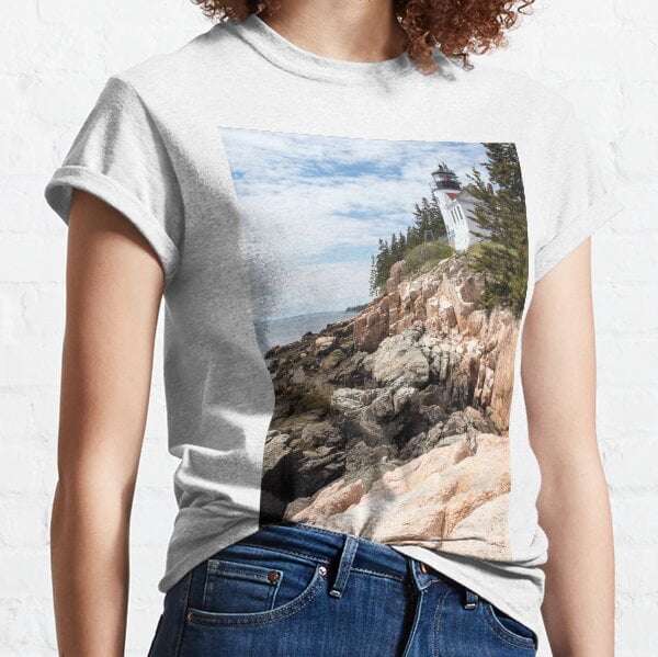 Bass Harbor Head Light Acadia National Park Maine Classic T-shirt ...