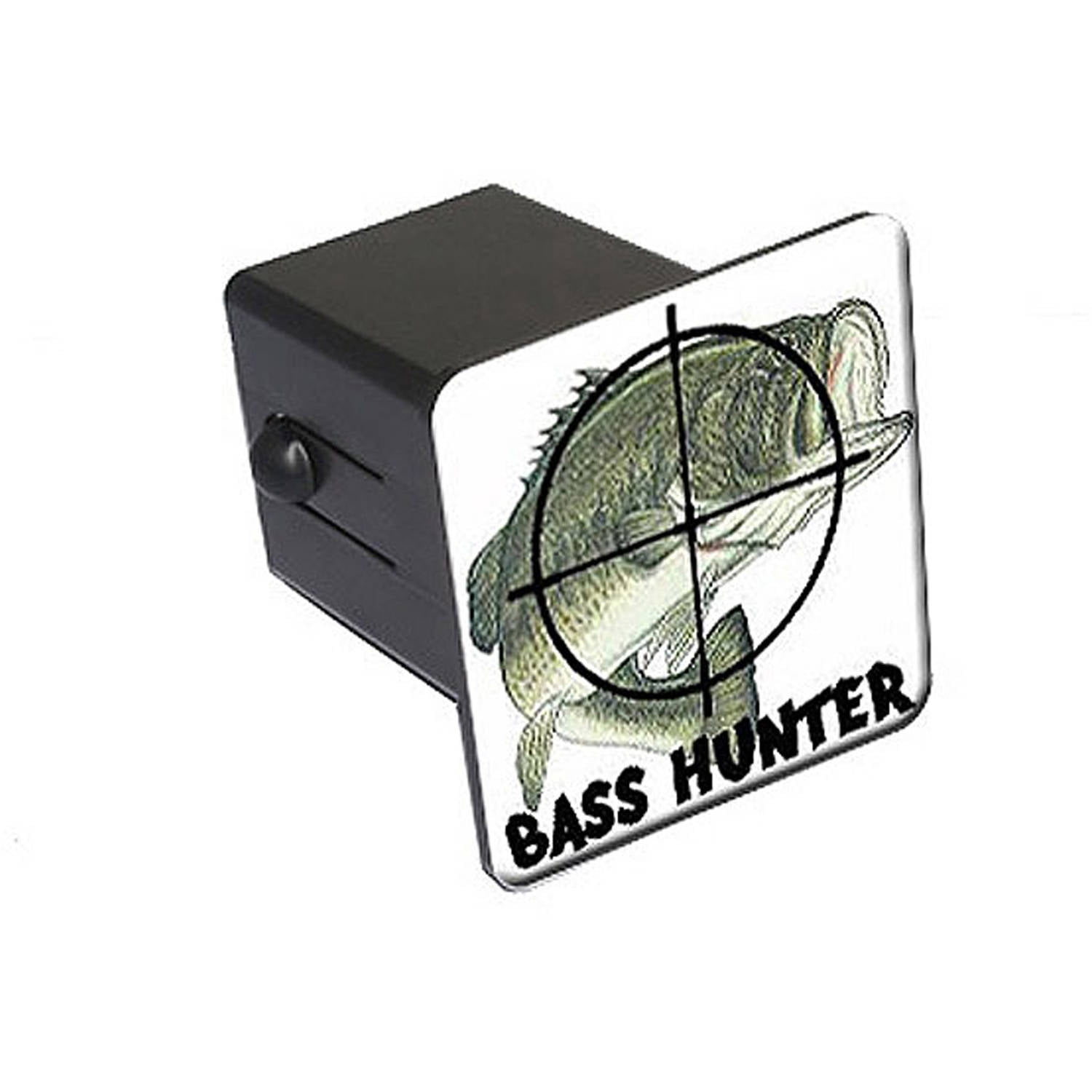 Bass Hunter - Largemouth Fish Fishing Fisherman Rod Stream 2" Tow ...
