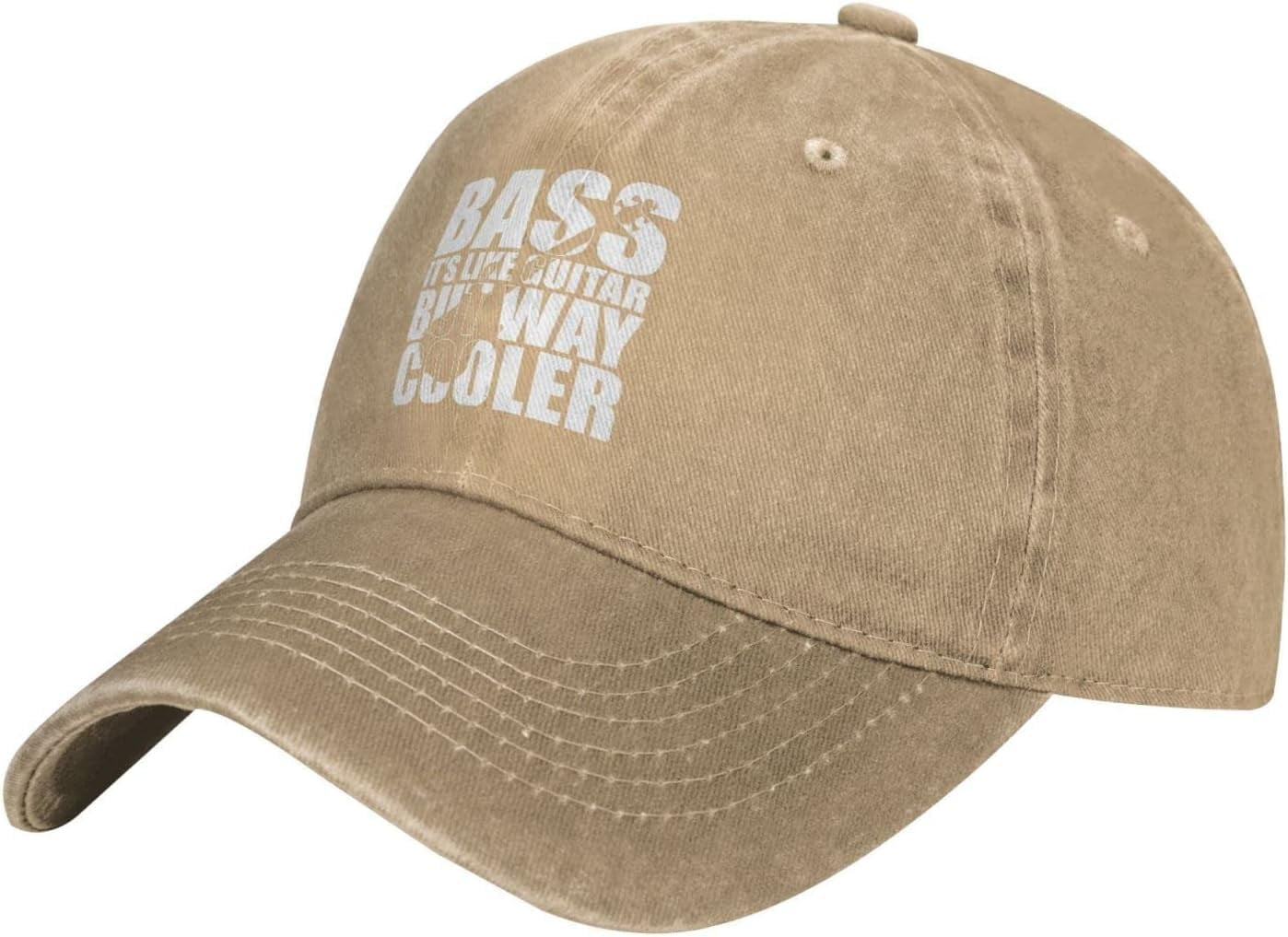 Bass It's Like Guitar Hat Vintage Distressed Baseball Cap Adjustable ...