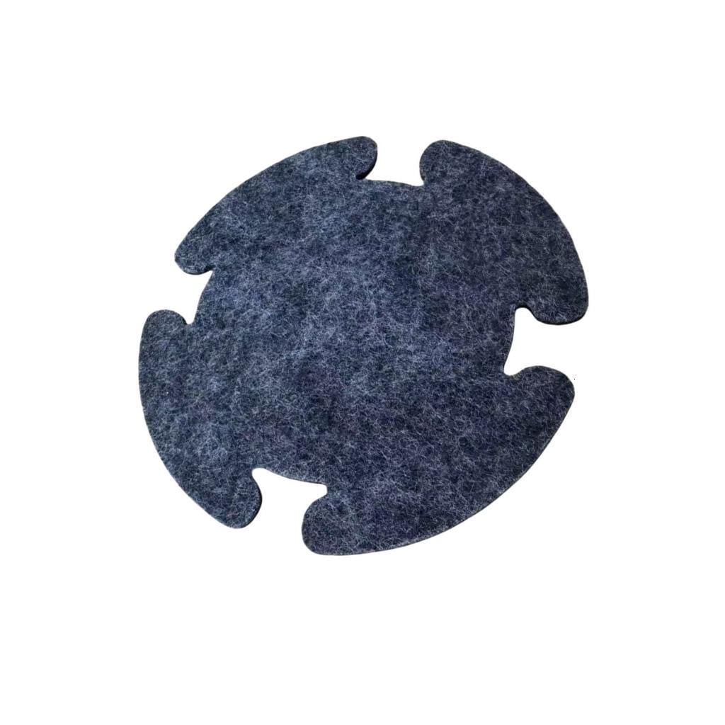 Bass Kick Drum Mute Pads Dampeners Felt Bass Drum Silencers Pad Easy to ...