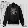 Bass Master Fishing Logo Art for Anglers Fisherman Hobby Gift Hoodie ...