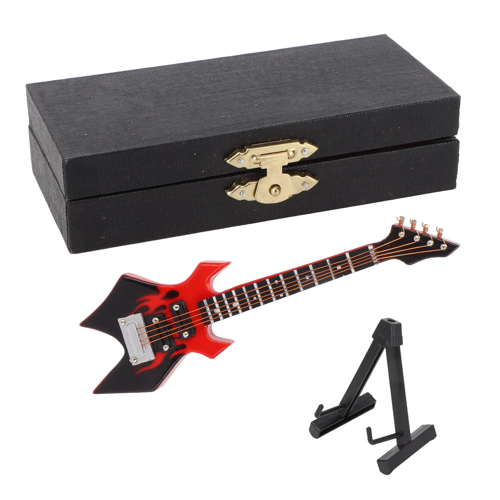 Bass Model Miniature Wooden Simulation Guitar Model Musical Instrument ...