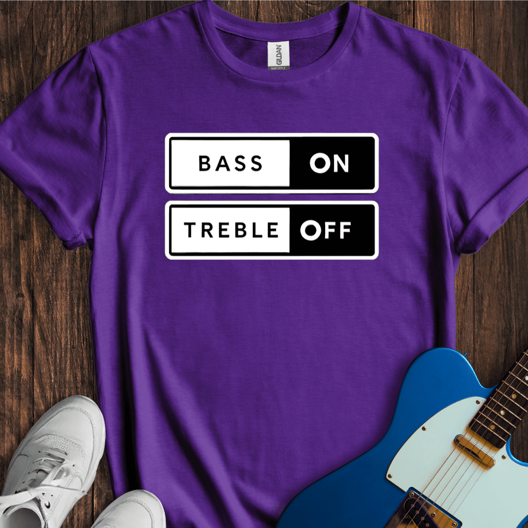 Bass On, Treble Off T-Shirt - Walmart.com