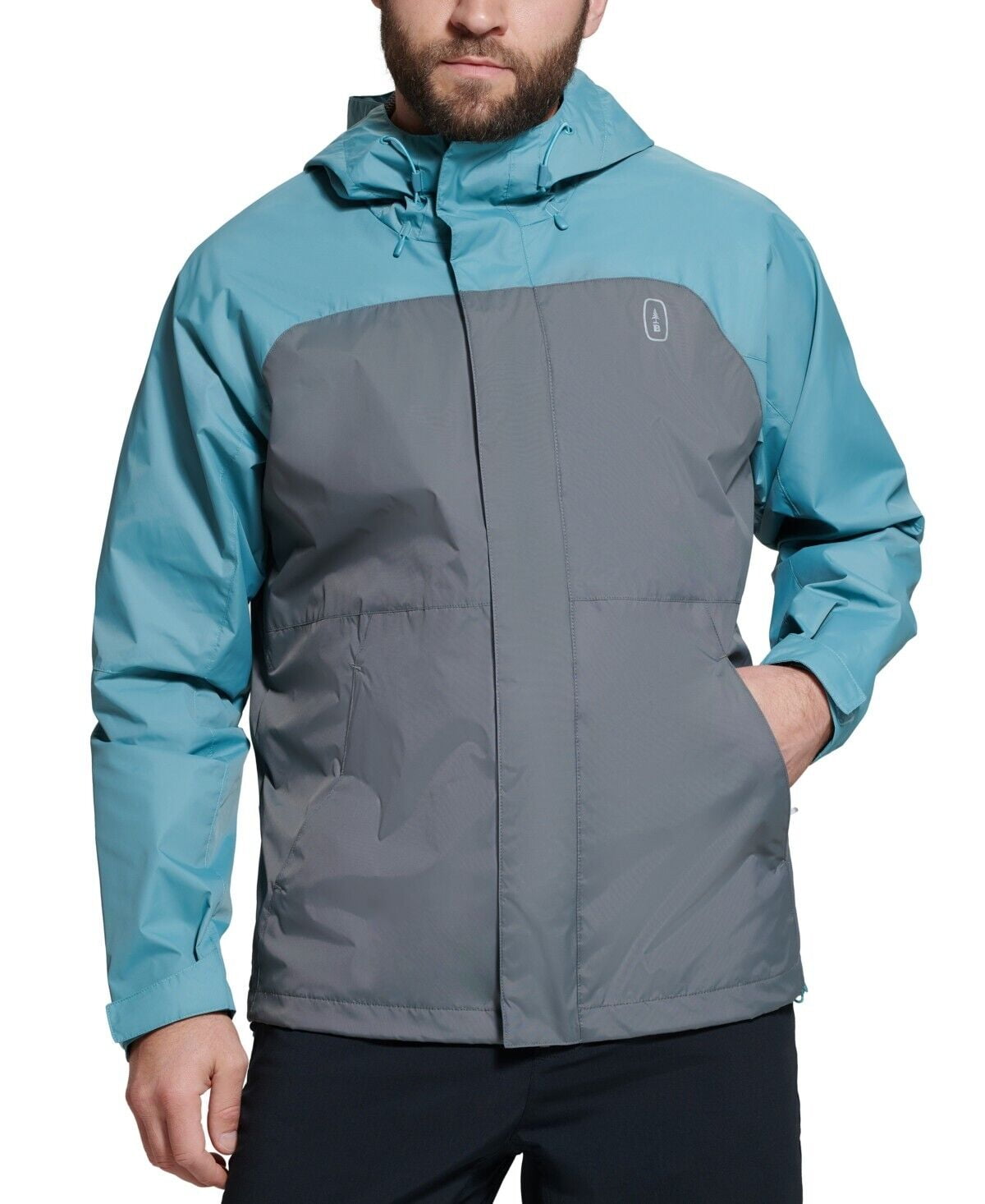 Bass Outdoor Men's Firebird Rain Tech Jacket in Gargoyle/Arctic-Small ...