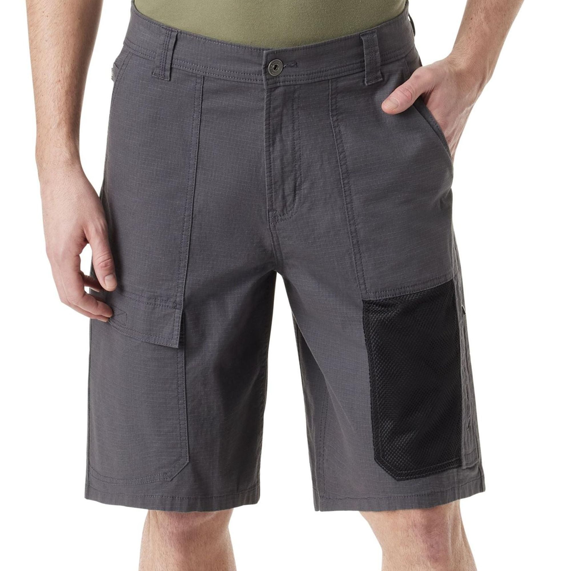 BASS OUTDOOR Mens Explorer Casual Cargo Shorts, Grey, 34 - Walmart.com