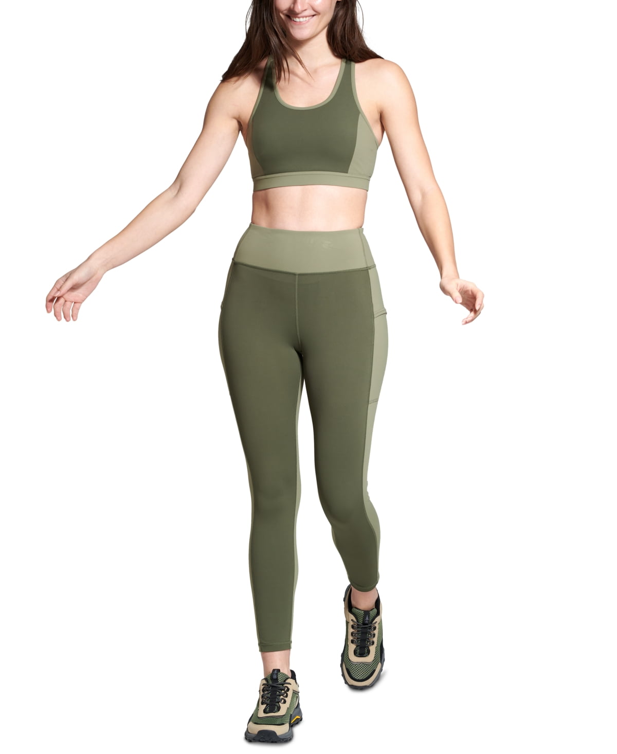 Bass Outdoor Women's Benton Po Back Pocket Sports Bra Green Size Large ...