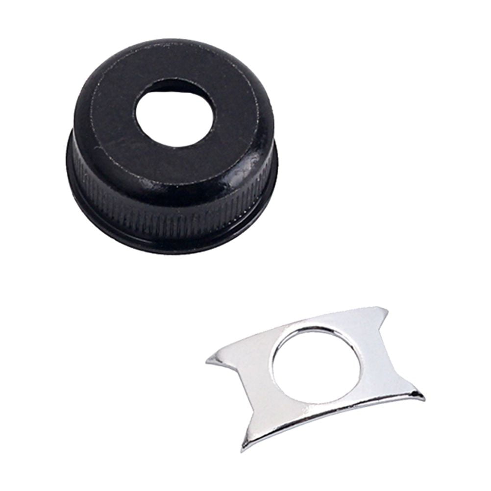 Bass Output Input Jack Socket Guitar with Gasket Black Plate Electric ...