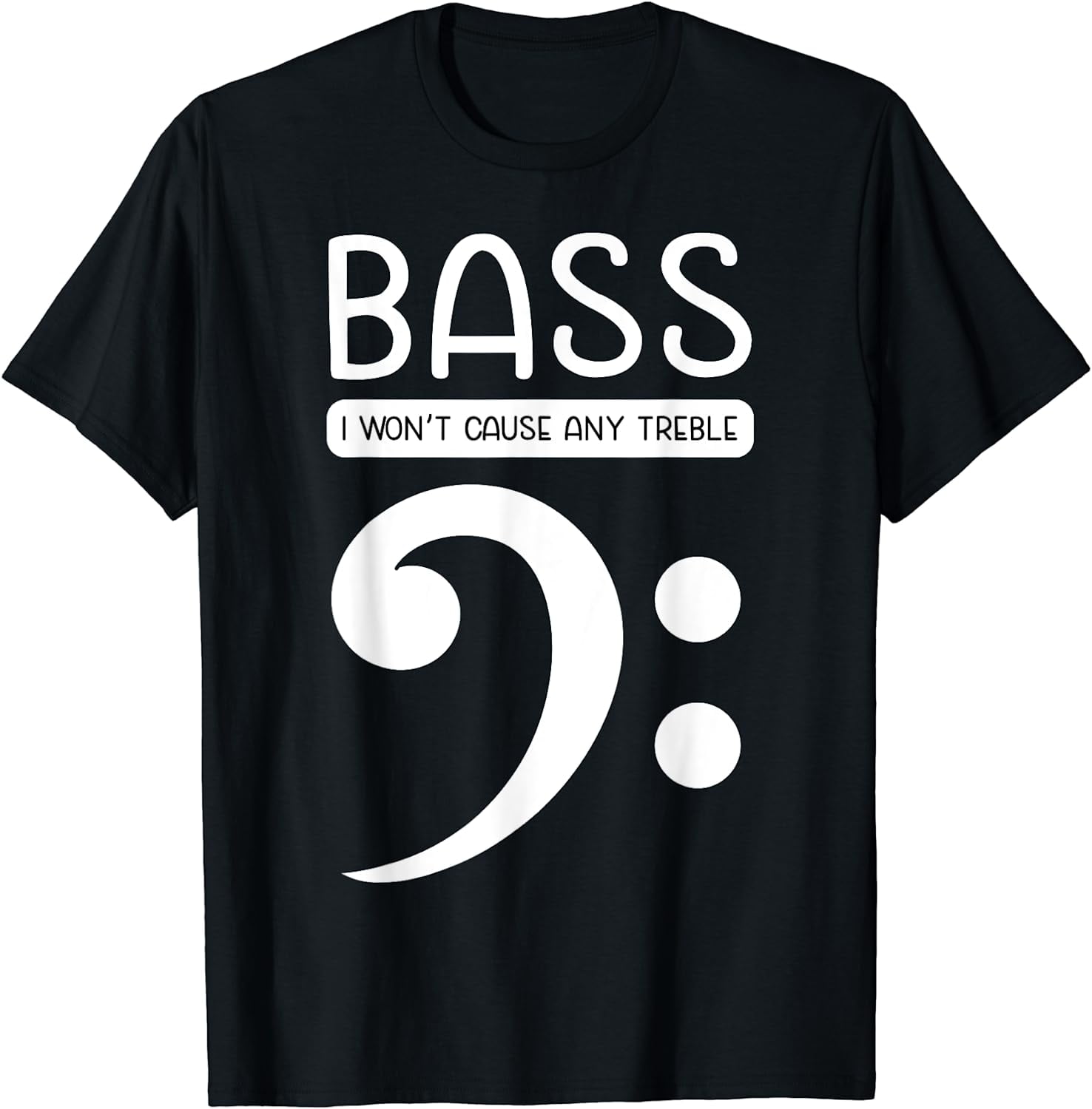 Bass Player Guitarist Bassist Guitar Treble Octave Clef T-Shirt ...