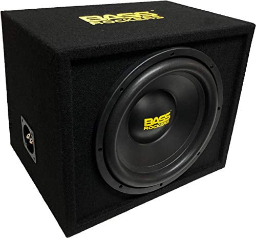 Bass Rockers BB12S | 12" inch 1200W Loaded Subwoofer Enclosure Single ...