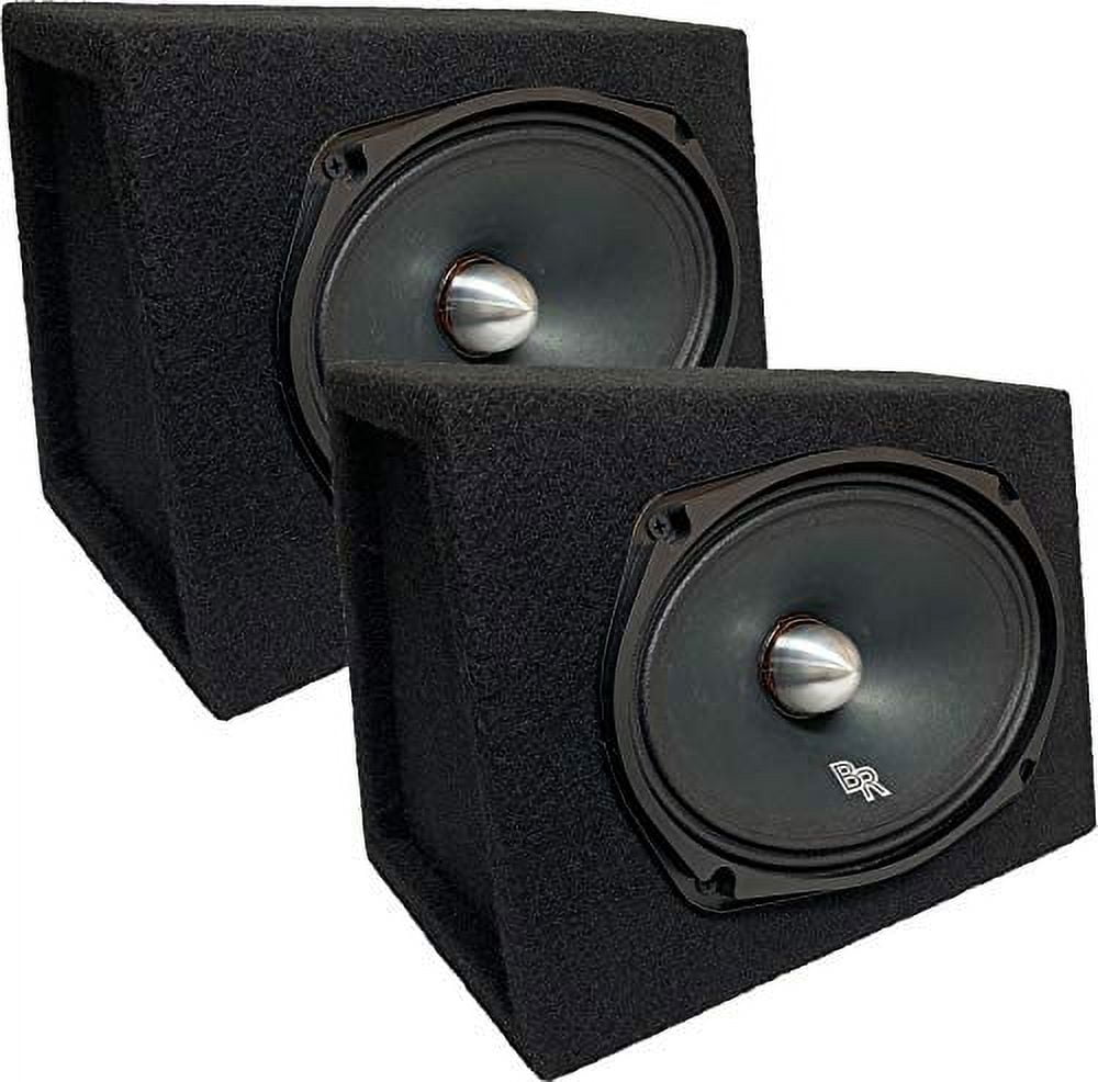 Bass Rockers Loaded 6x9 Boxes Pair with 600 Watt Bullet Speakers 8 Ohms ...