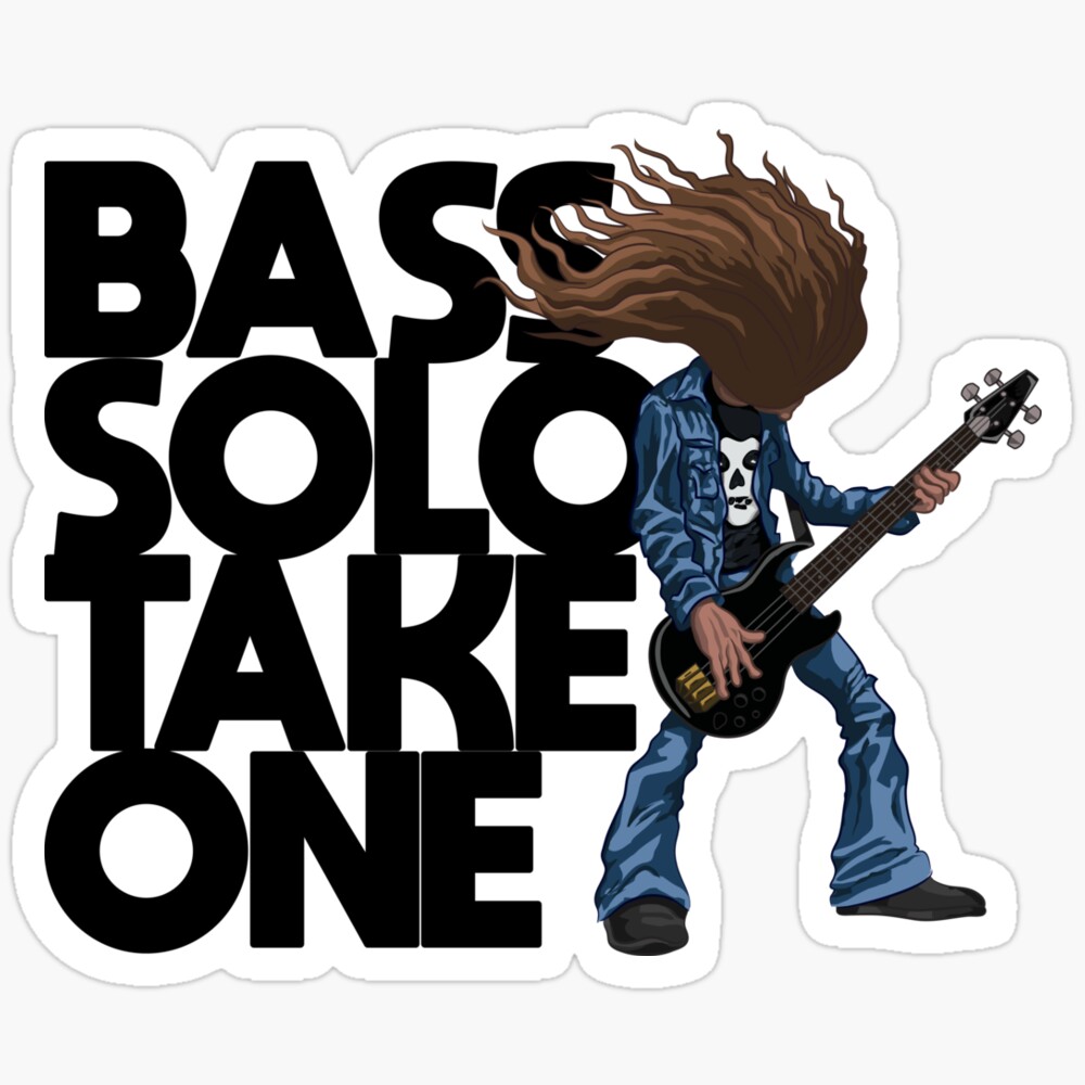 Bass Solo Cliff Stickerphone Decal Water Bottle Stickers, Vinyl ...