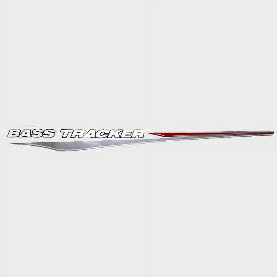 Bass Tracker Boat Hull Decal 110407 | 87 x 7 Inch Metallic Silver ...