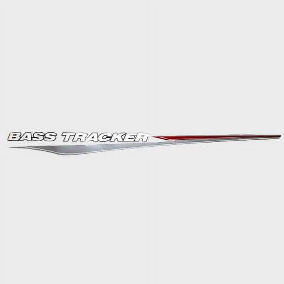 Bass Tracker Boat Hull Decal 110407 | 87 x 7 Inch Metallic Silver ...
