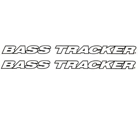 Bass Tracker Boat Raised Decal Stickers | 58 1/2 x 3 5/8 Inch White ...