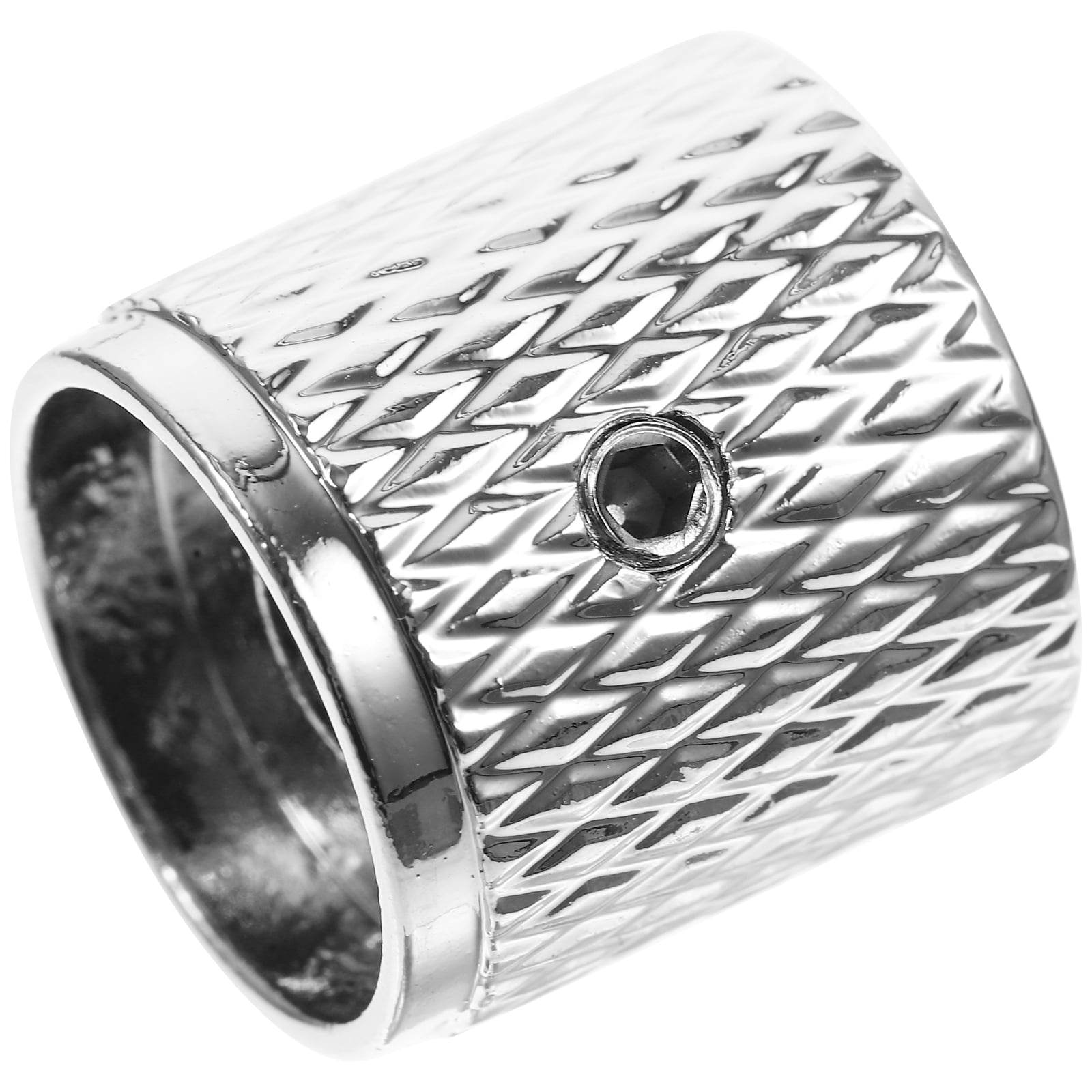 Bass Tuner Guitar Potentiometer Cap Volume Knob Silver Replacement ...