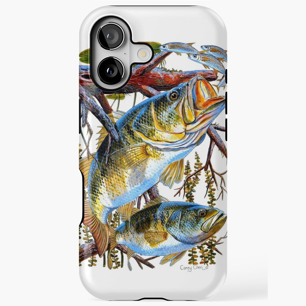Bass Undercover Freshwater Fishing Angler Graphic Tough H1120 Slim ...