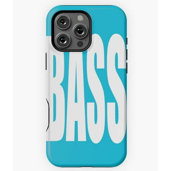 Bass White Text Instrument Art N1816 Phone Case for iPhone 17 16 15 14 ...