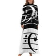 Bass clef Long Dress evening dresses ladies summer dresses for women ...