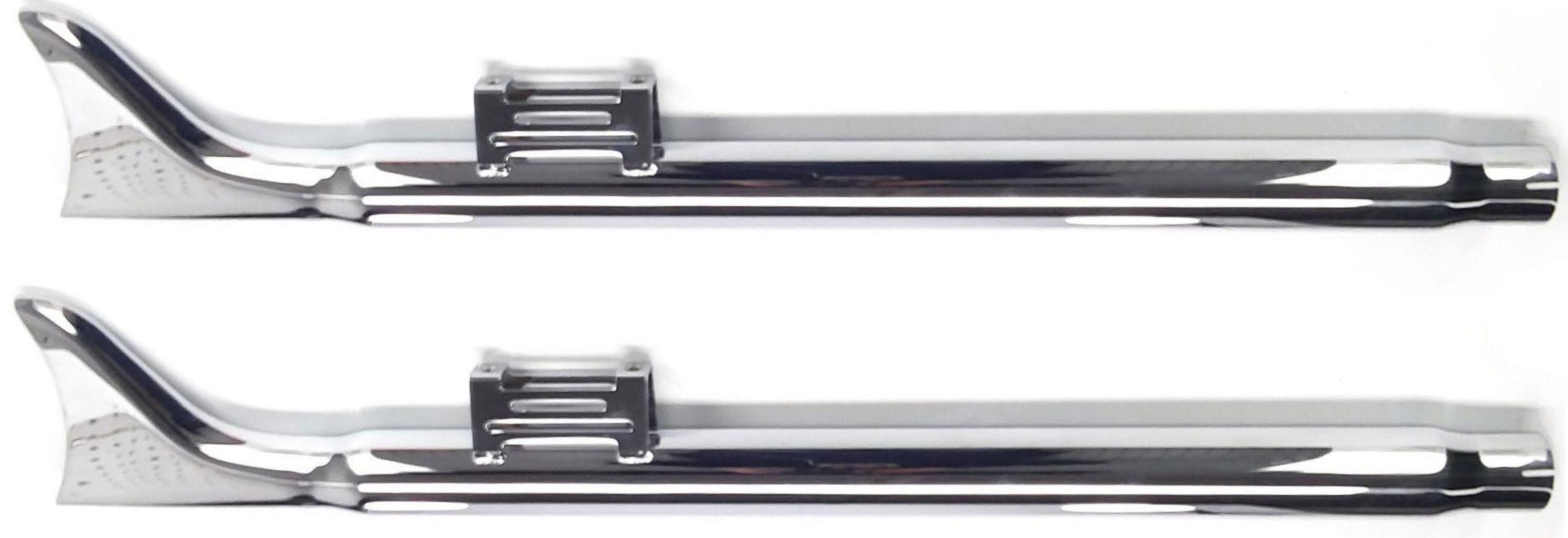 Bassani 2.25" Chrome 36" Fishtail Slip-On Mufflers (no Baffles ...
