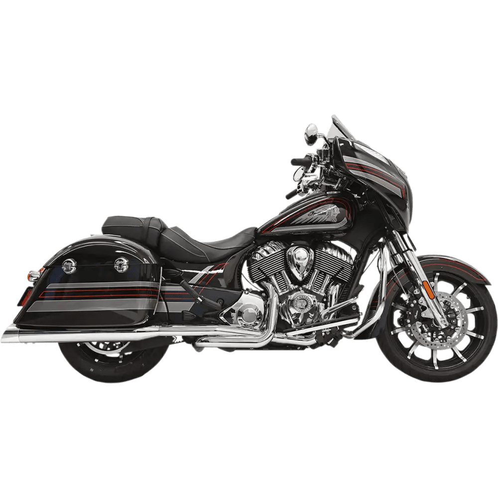 Bassani Manufacturing True Dual Performance Exhaust, Chrome w/ Polished ...