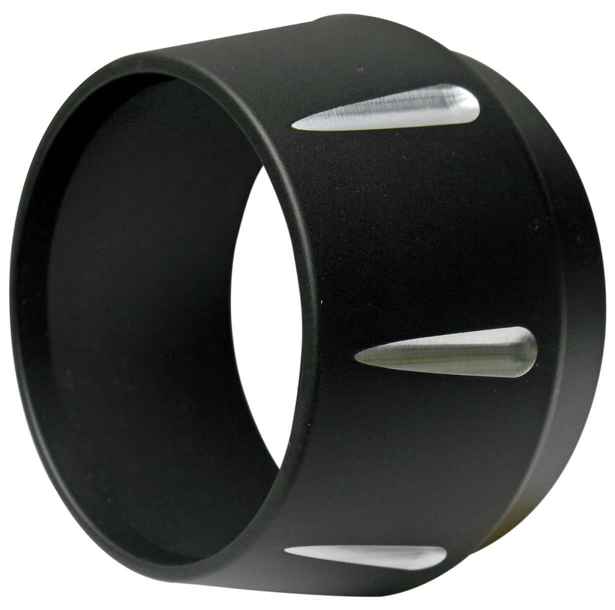 Bassani Megaphone Style Black Billet Contrasting Flutes Muffler End Cap ...