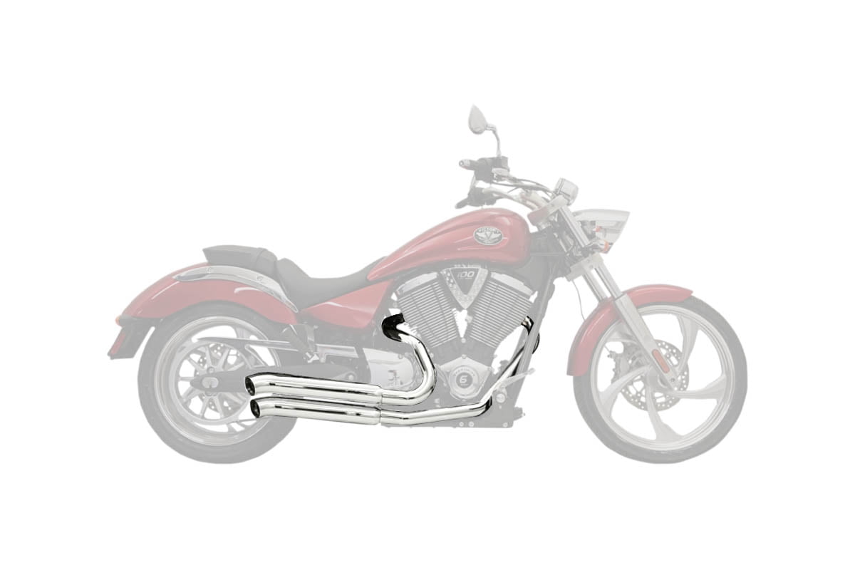 Bassani Pro Street Chrome Exhaust System w/Turn Out Ends (6V23D ...