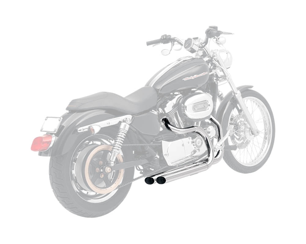 Bassani Pro Street Slash-Cut Chrome Exhaust System (XL-325F) - Walmart.com