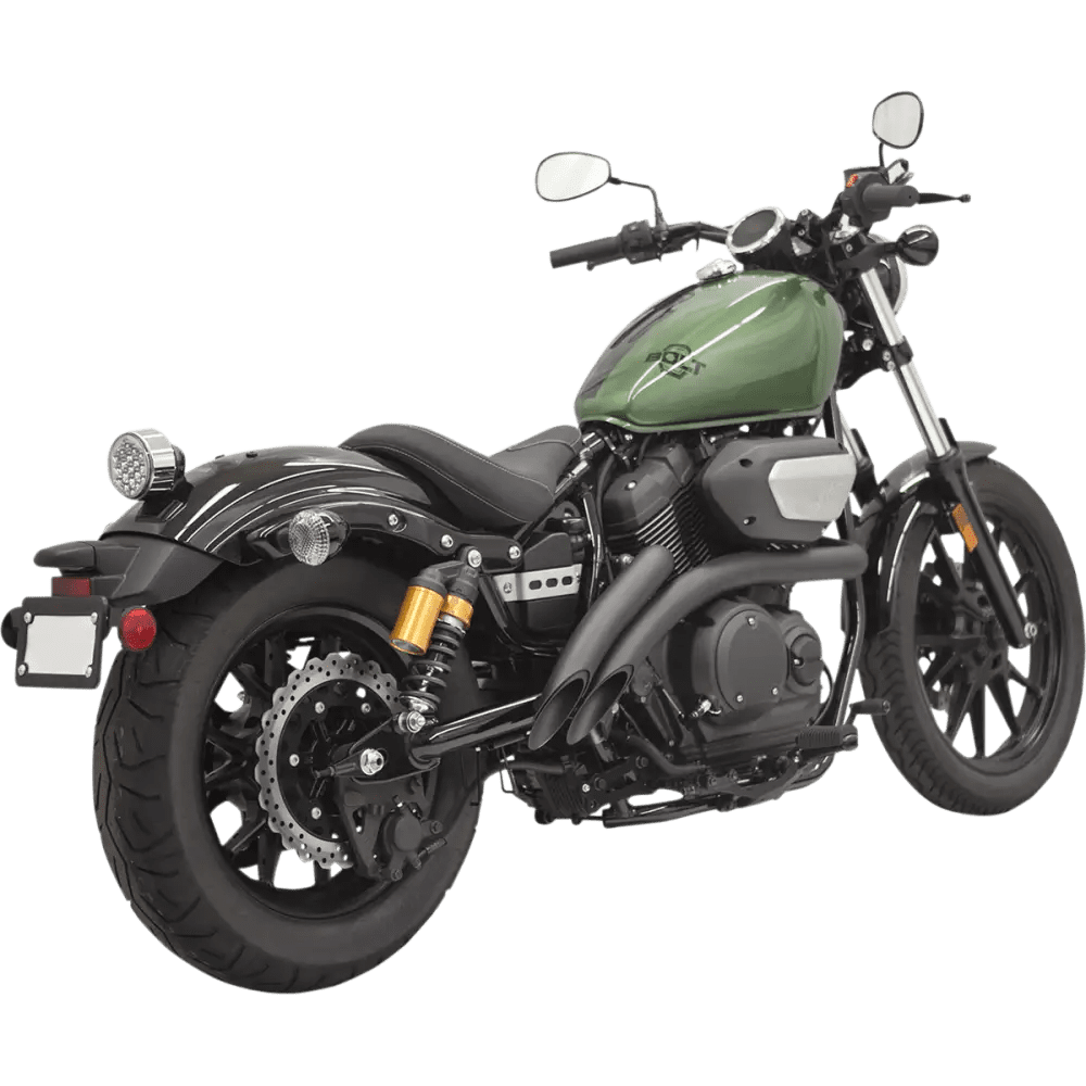Bassani Radial Sweepers Black Exhaust System for '14-15 Yamaha Bolt ...
