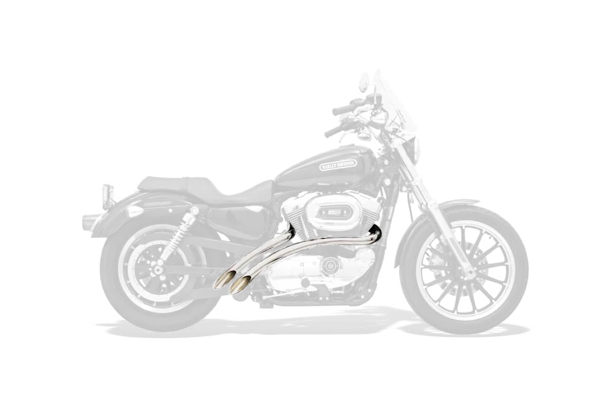 Bassani Radial Sweepers Chrome Exhaust System (XL4-FF12CL) - Walmart.com