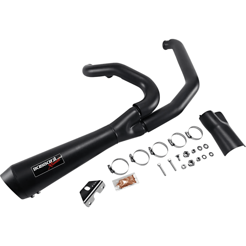 Bassani Road Rage Short Black 2-into-1 Exhaust System (1F42RB ...