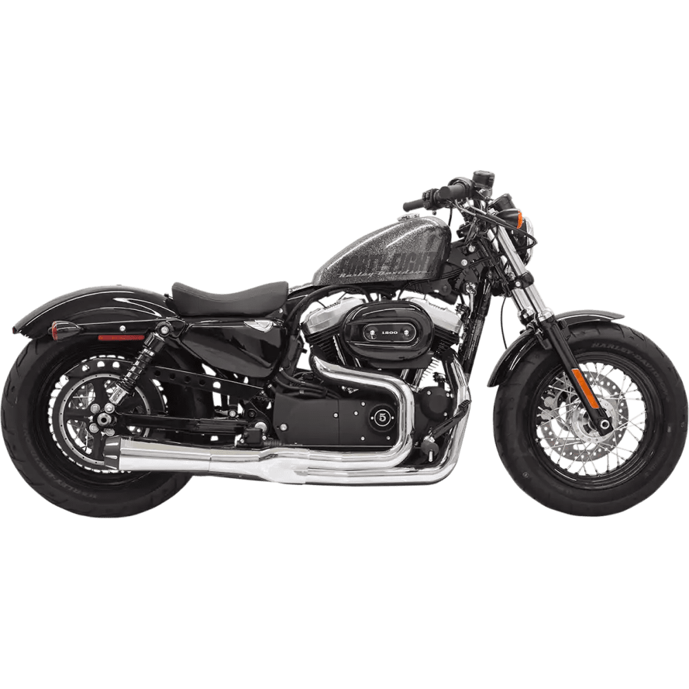 Bassani Road Rage II 2-Into-1 System Mega-Power Series/Short/Chrome ...