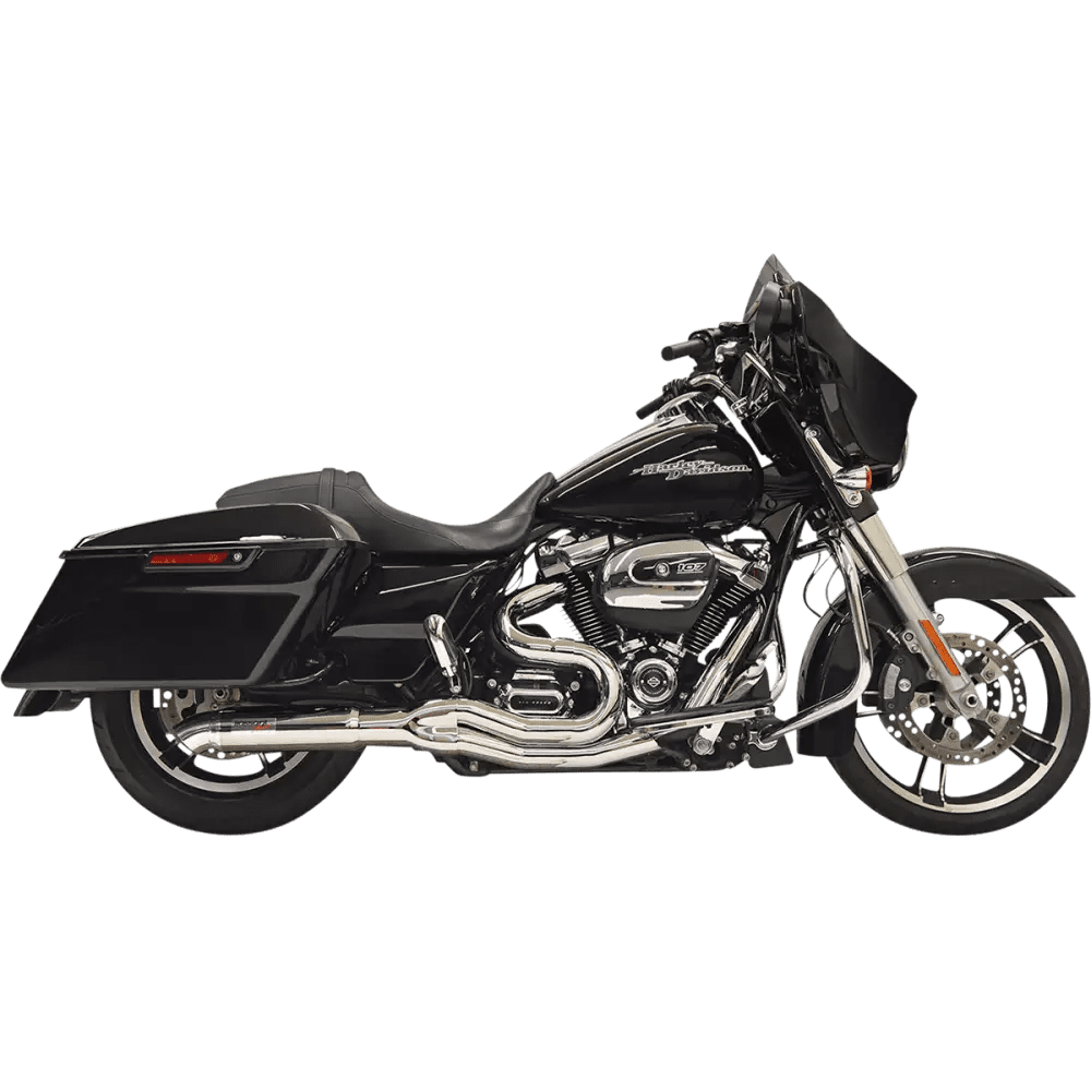 Bassani Road Rage II 2-Into-1 with Hot Rod Turnout Chrome Muffler ...