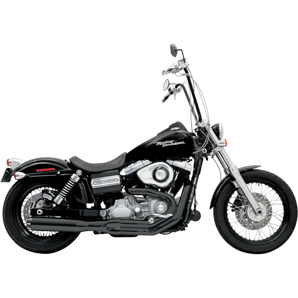Bassani Road Rage II 2-into-1 B1-Power Series Black Exhaust System ...