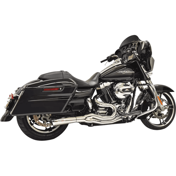 Bassani Road Rage II 4" Chrome 2-into-1 Exhaust System (1F61C ...